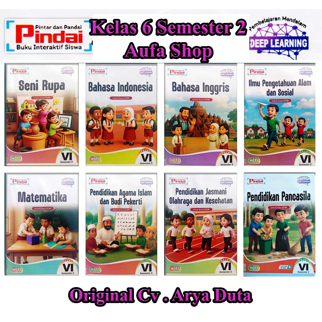 Jual LKS PINDAI KELAS 6 SEMESTER 1 & 2 KURMER CV.ARYA DUTA CETAKAN ...