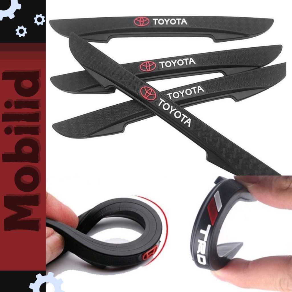 Jual 4pcs Anti Gores Door Guard Mobil Stiker Hitam Karet Stiker ...