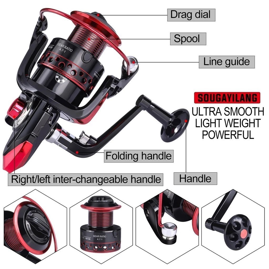 Jual SHIAMLOR Reel Pancing LK2000-7000 Rill Pancing Spinning Fishing ...