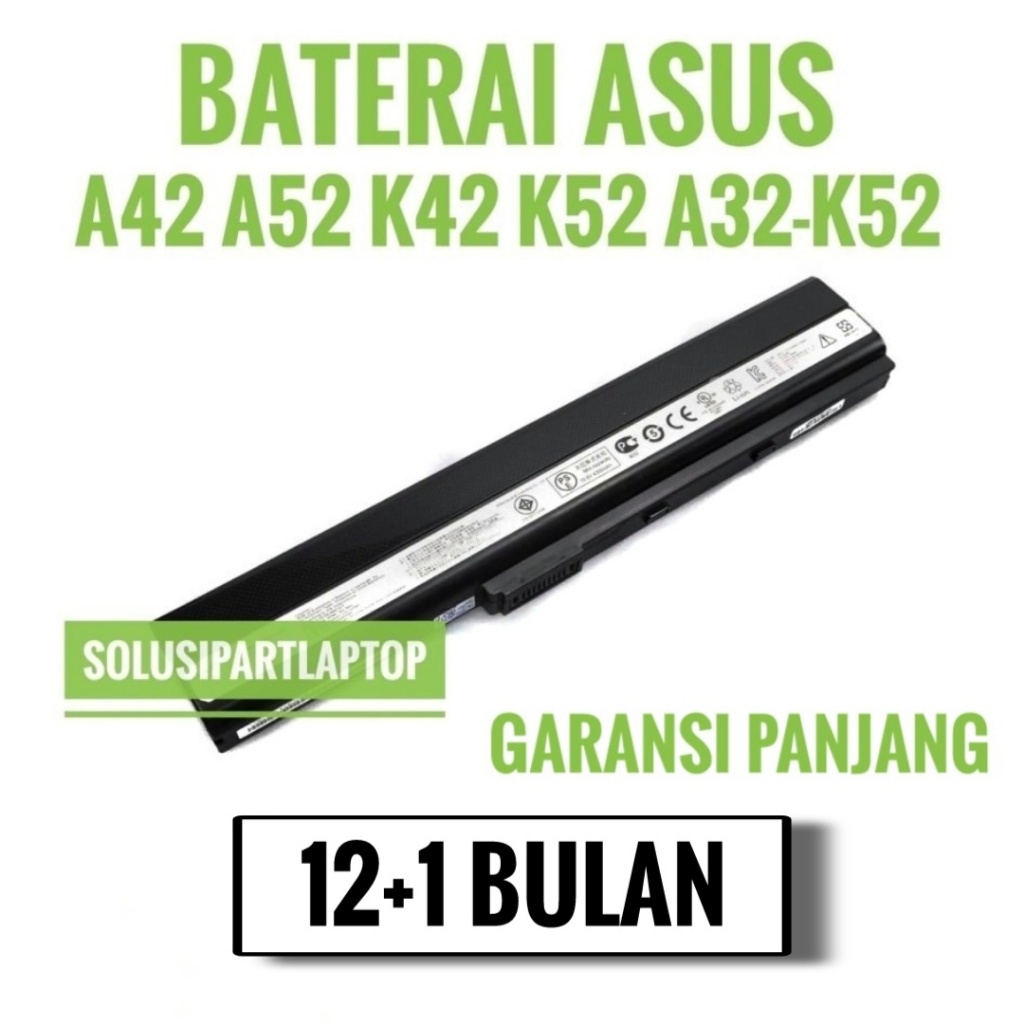 Jual Baterai Asus A42 A42F A42J A42D A42JC A42N K52 A52 A52F K42 K42F ...