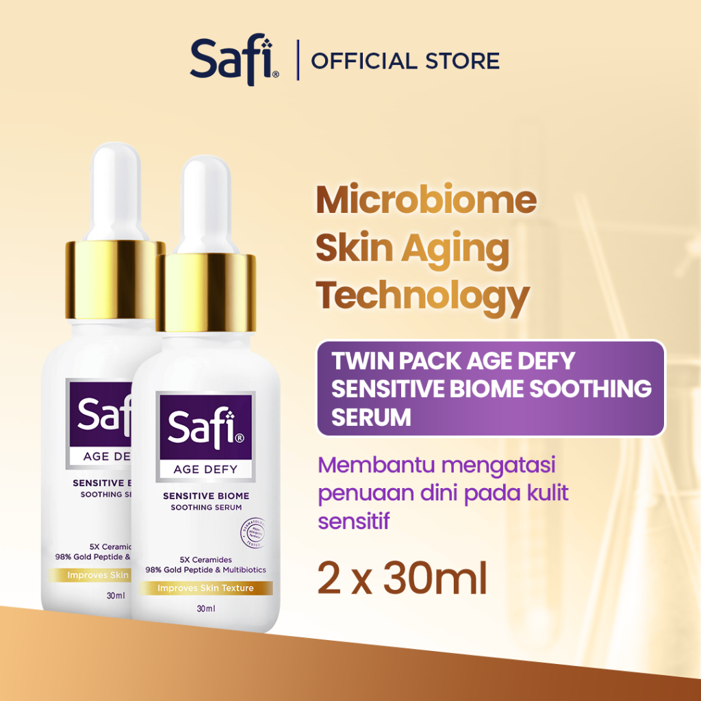 Jual Safi Age Defy Sensitive Biome Soothing Serum 30ml - Twin Pack ...