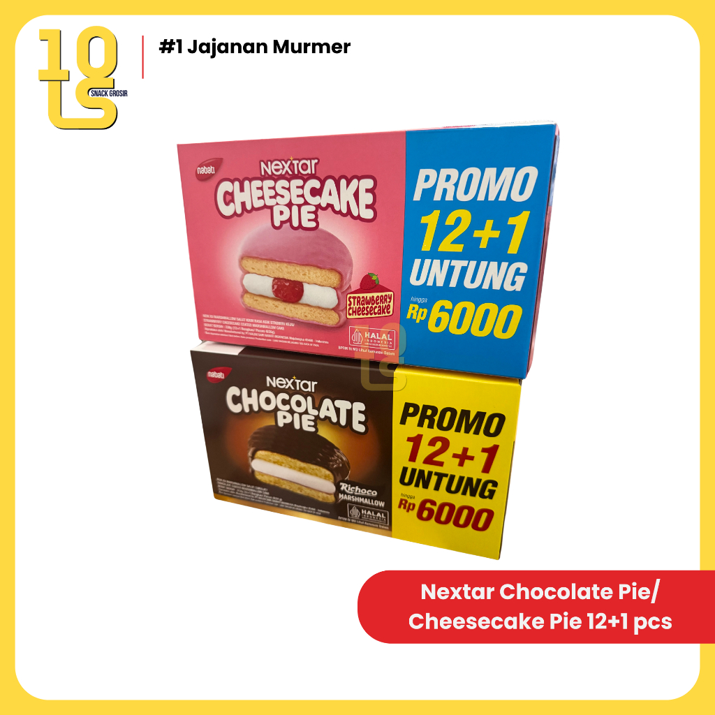 Jual Nextar Chocolate Pie/Strawberry Cheesecake Pie Cake isi ...