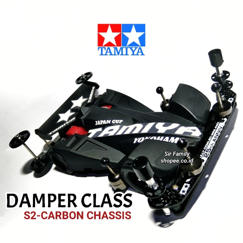 Jual Original Tamiya Mini 4WD _ Tamiya Super 2 Carbon Chassis / Tamiya ...