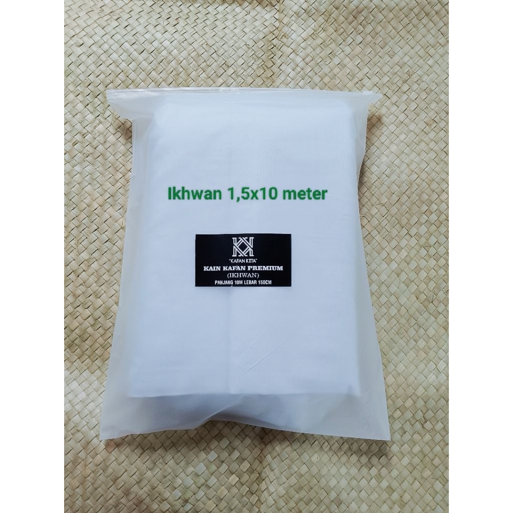 Jual kain kafan premium ikhwan putih bersih dan tebal bahan poly pe ...