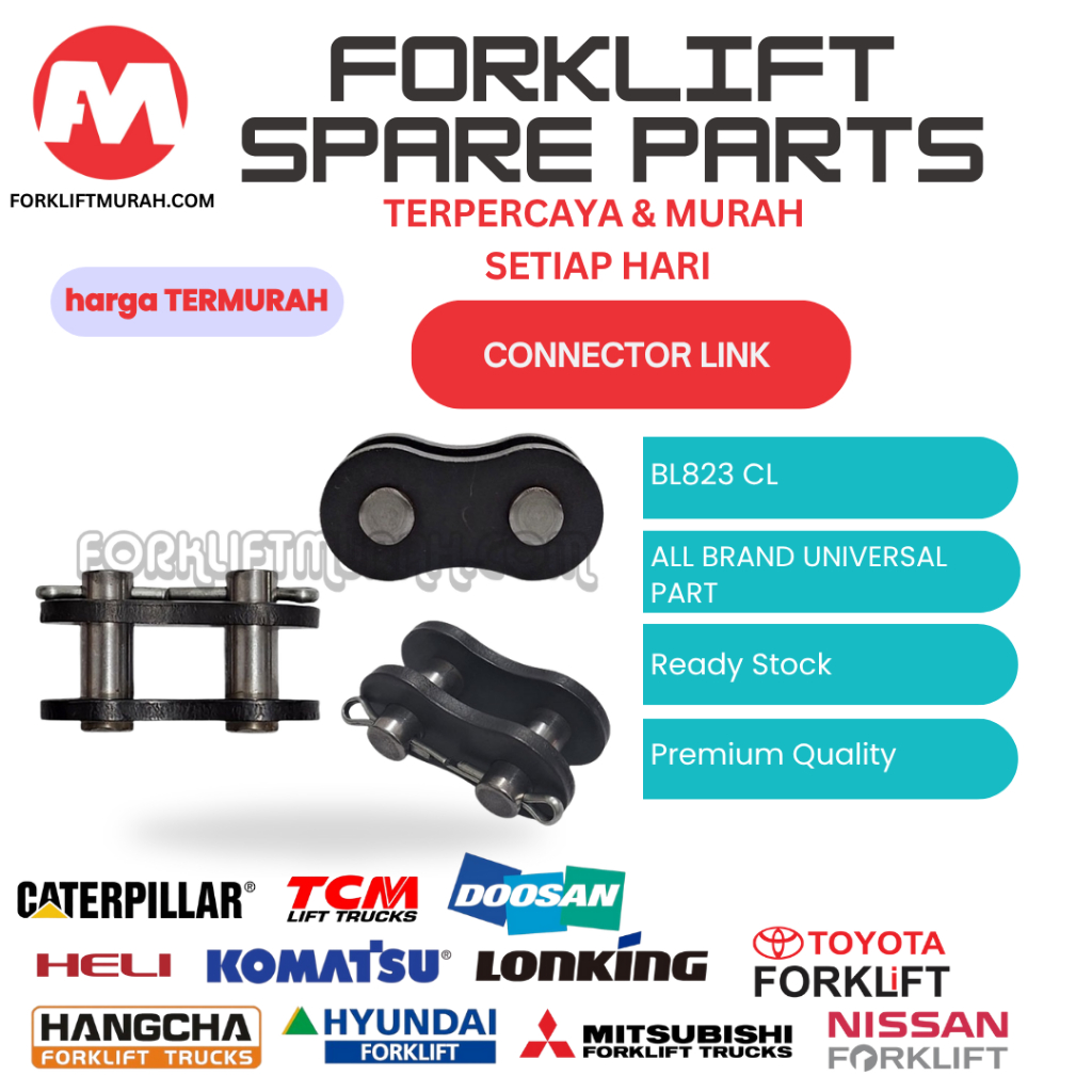 Jual CONNECTOR LINK SPAREPART FORKLIFT ALL BRAND UNIVERSAL PART BL823 ...