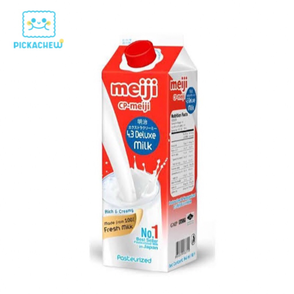 Jual PICKACHEW - MEIJI FRESH MILK DELUXE 4.3% FAT 946 ML / Meiji Fresh ...
