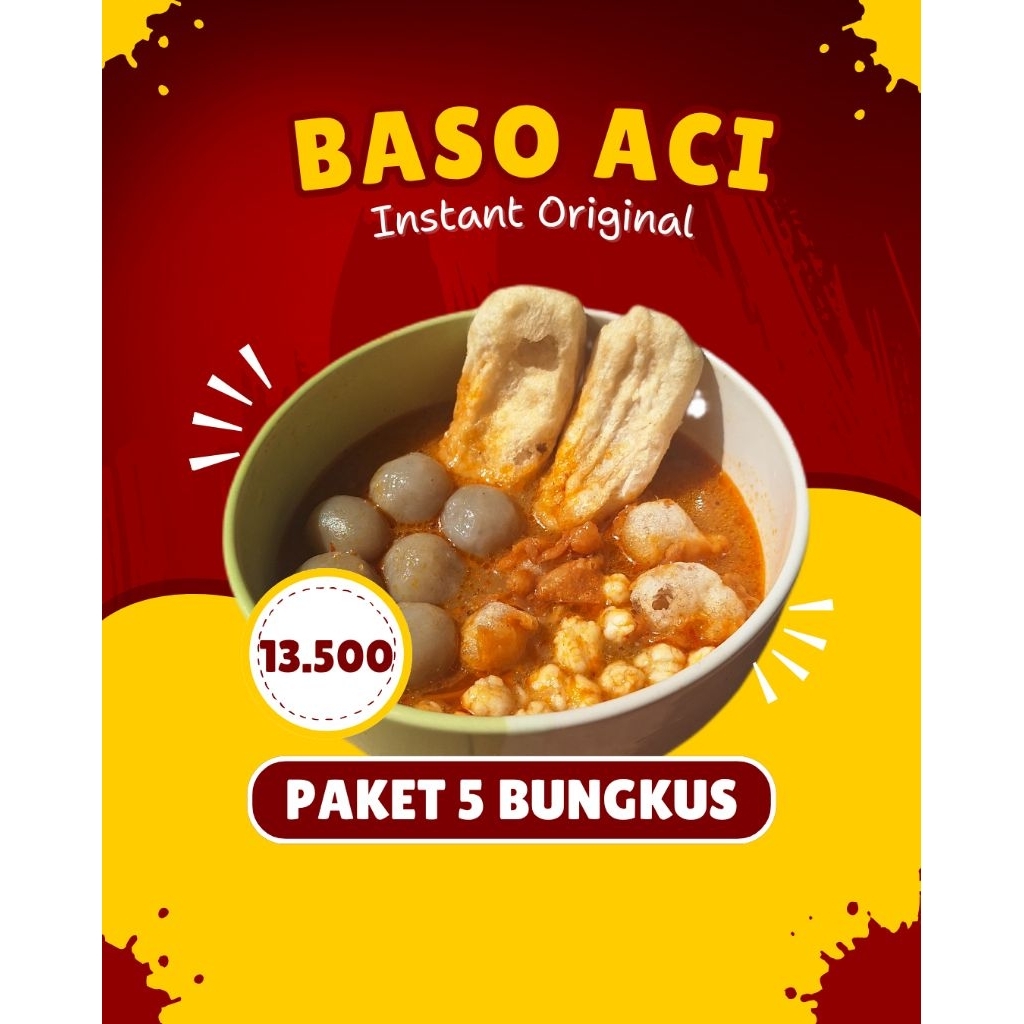 Jual Paket Bundling 5 Bungkus Baso Aci Instant Original - Baso Aci ...