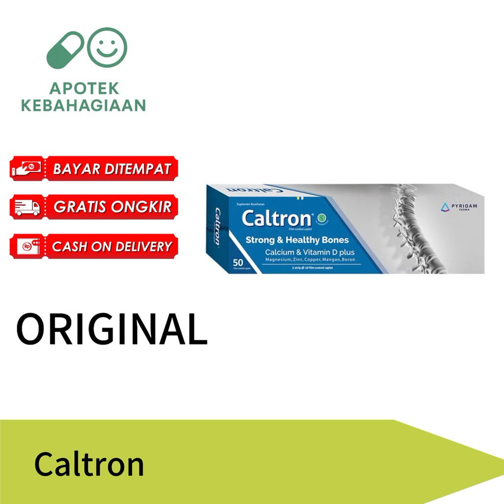 Jual Caltron Box Isi 50 Tablet Vitamin Suplemen | Shopee Indonesia