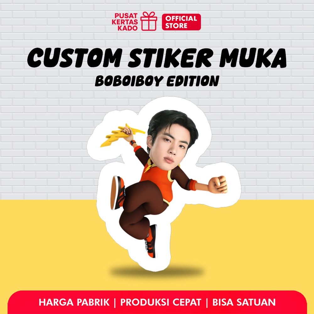 Jual Stiker Custom Foto Muka Bisa Wajah Sendiri Artis Anti Air ...