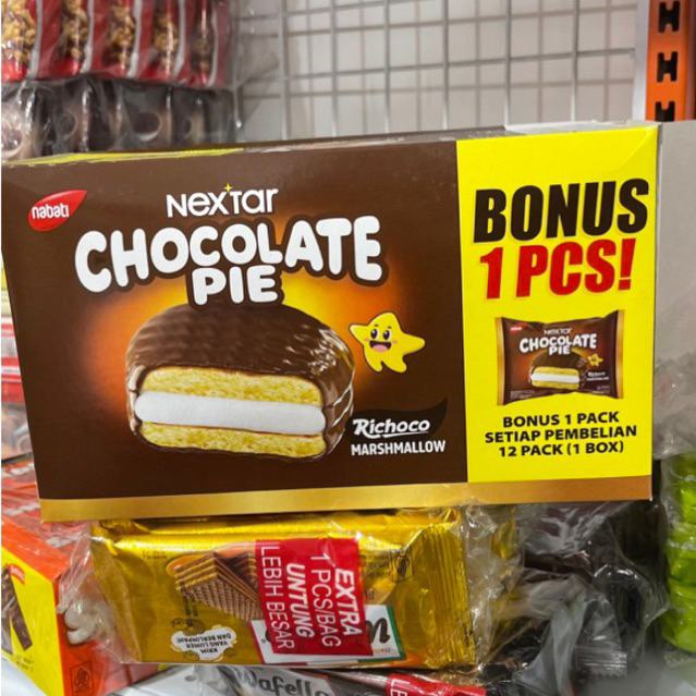 Jual NEXTAR CHOCOLATE PIE FREE 1 | Shopee Indonesia
