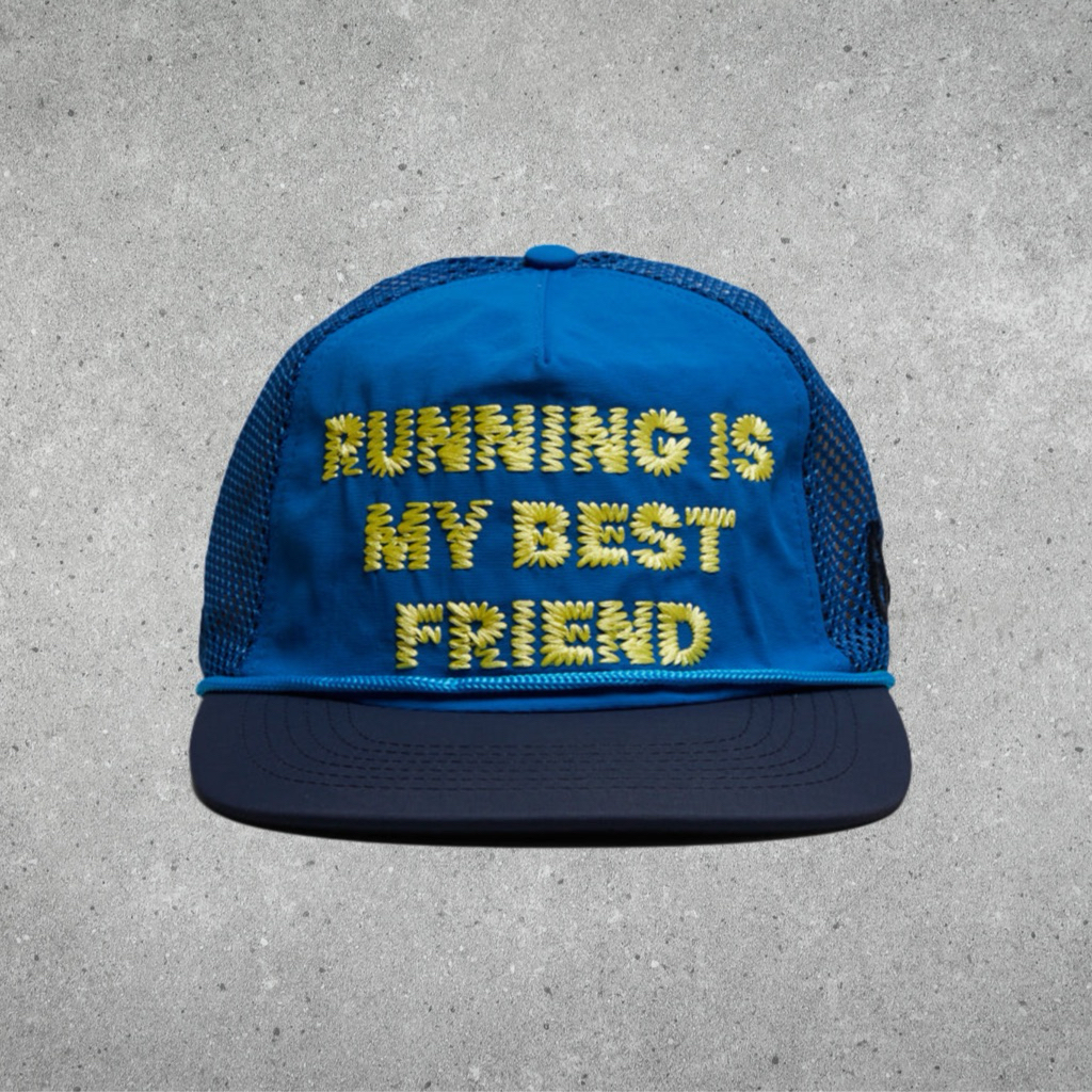 Jual Topi Alex Zono Running Is My Best Friend Trucker Cap Blue | Shopee ...