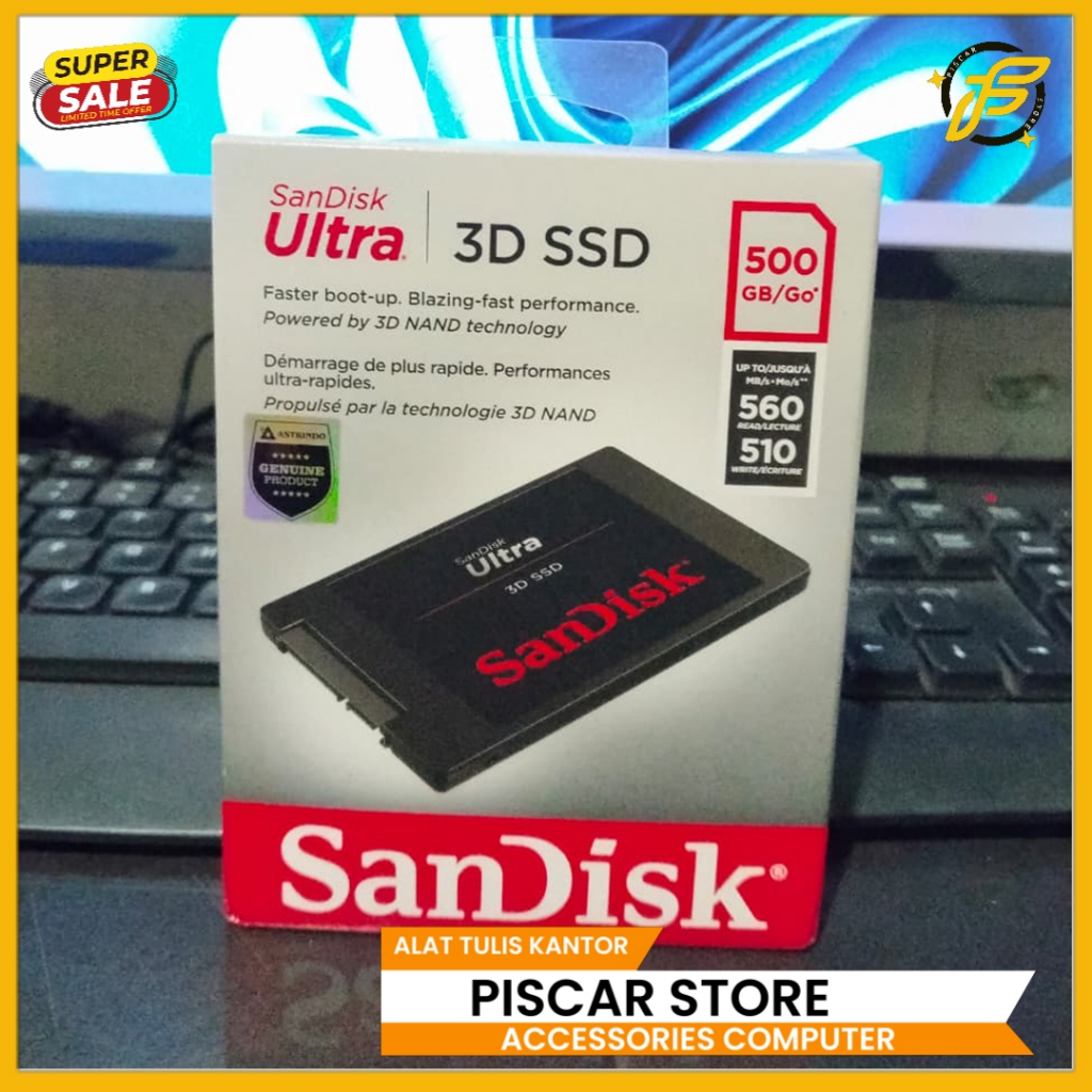 Jual SanDisk SSD 3D Ultra 500GB | Shopee Indonesia