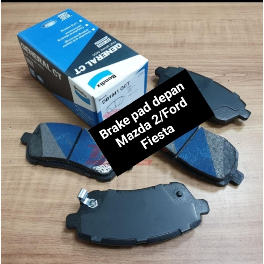 Jual KAMPAS REM - BRAKE PAD DEPAN MAZDA2 NON SKY FORD FIESTA BENDIX GCT ...