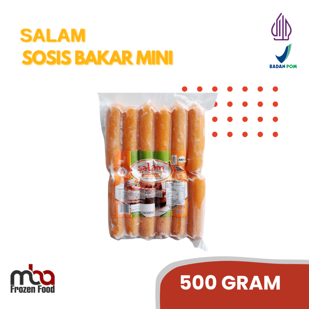 Jual SALAM Sosis Bakar MINI ( 12pcs ) 500 Gram /Sosisayam /Sosis ...