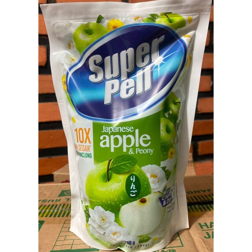 Jual Super Pell Pembersih Lantai aroma Apel (kemasan 760gram atau ...