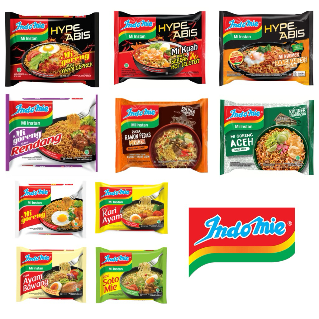Jual [25Hrs] INDOMIE MIE INSTANT ANEKA RASA (5PCS) | Shopee Indonesia