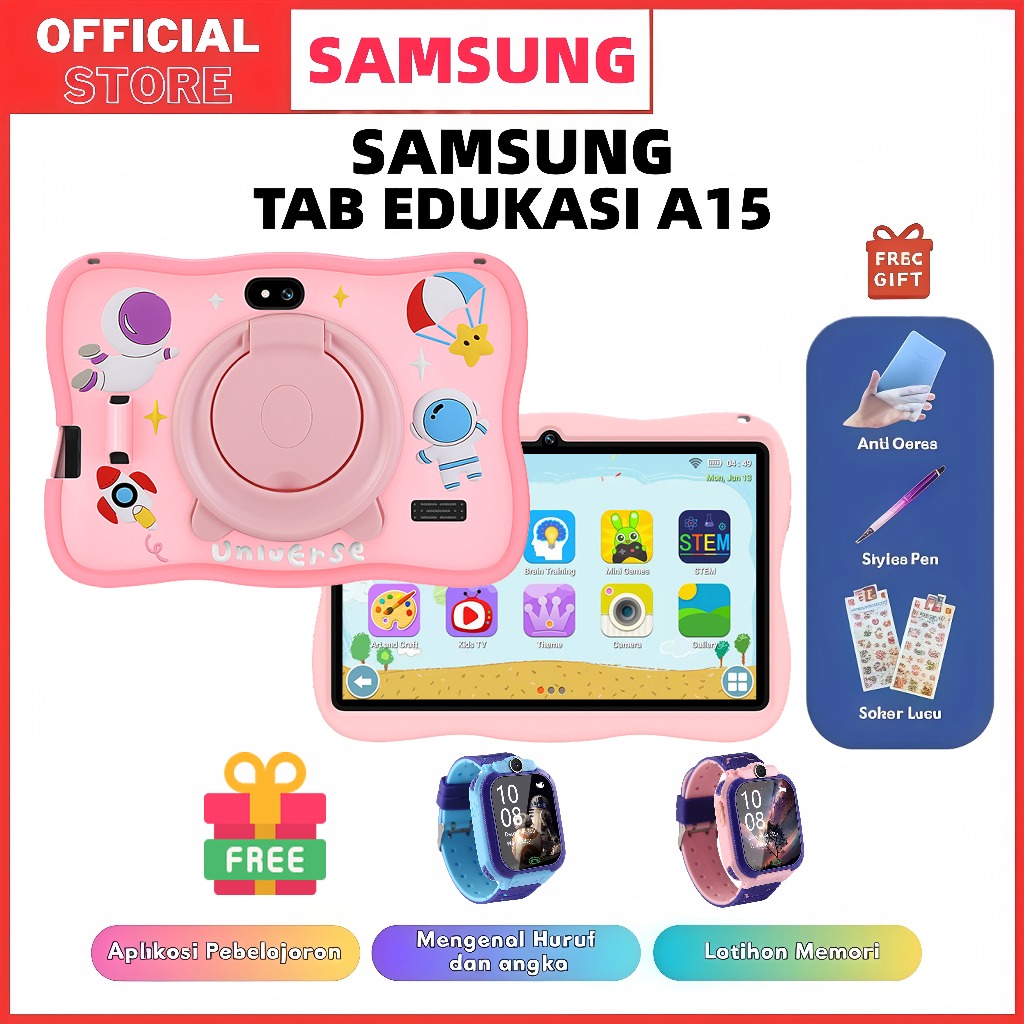 Jual SAMSUNG Tablet Edukasi Anak Tablet Anak Murah 5G Baru A15 Tab ...