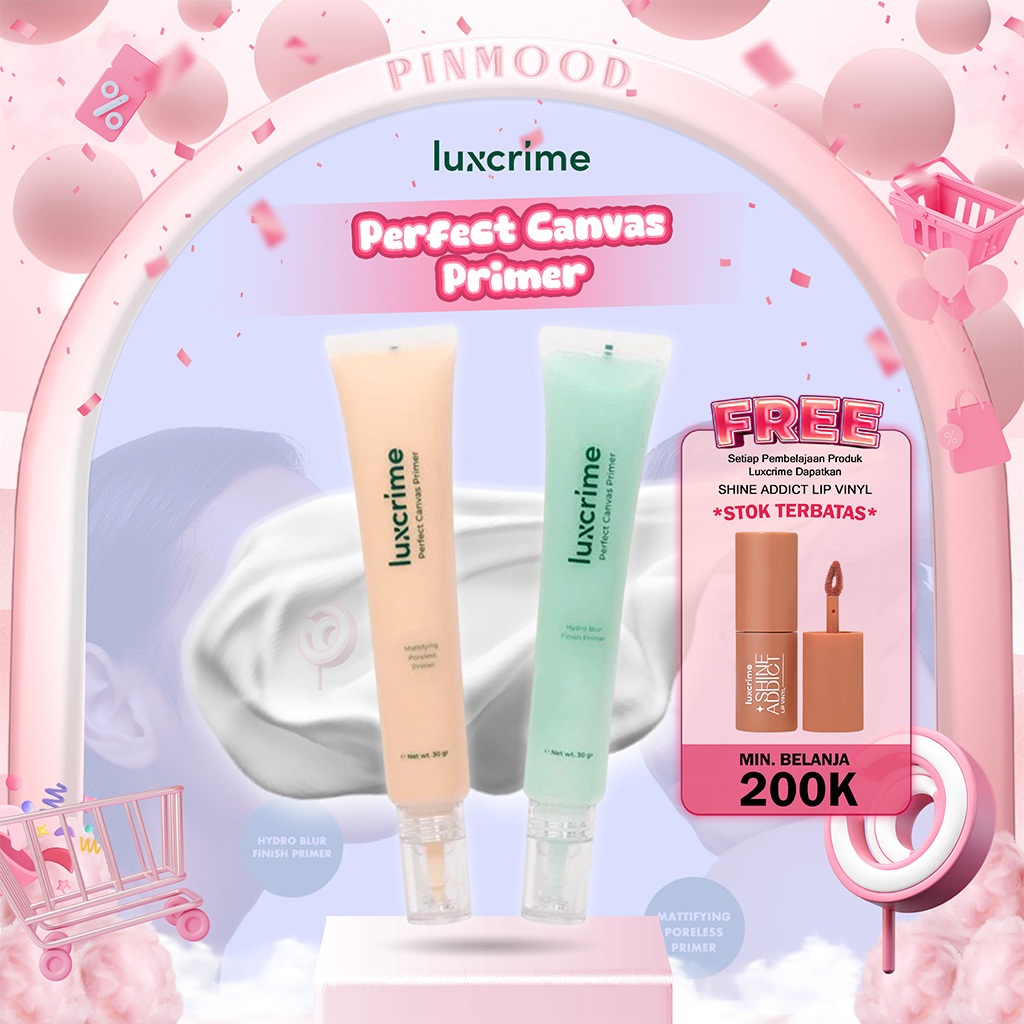 Jual LUXCRIME - PERFECT CANVAS PRIMER [ 30 G ] - Mattifying Poreless ...