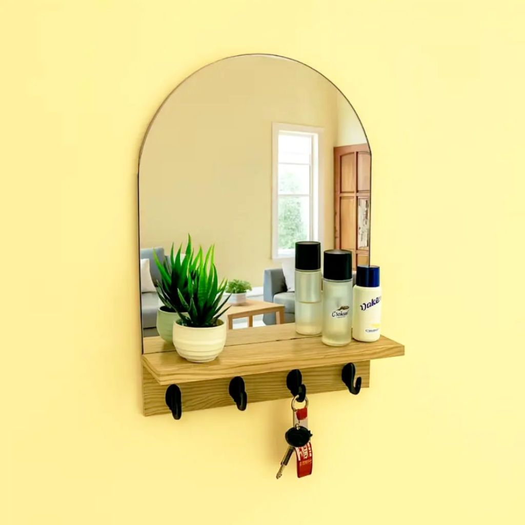 Jual Rak Cermin Kaca Rias Kosmetik Dinding Gantung Tempel | Shopee ...