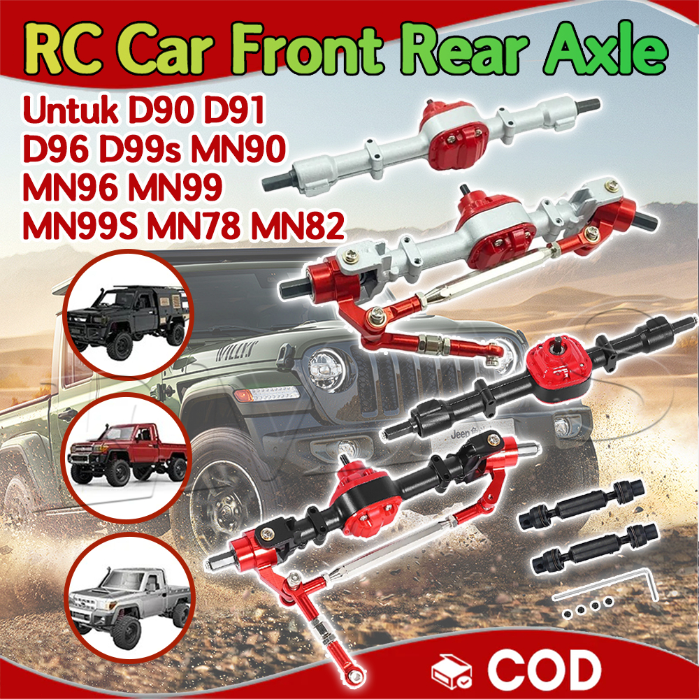 Jual RC Car Front & Rear Axle As Roda Depan Gardan Metal Axle Kit Front ...