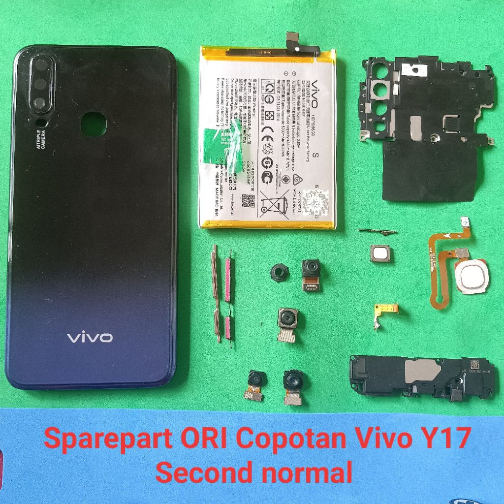 Jual Sparepart copotan Vivo Y17 Second Original normal flex power ...