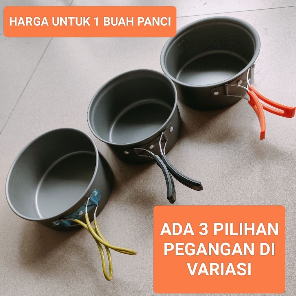 Jual Panci Mini cooking set outdoor kapasitas 750 ml - nesting misting ...