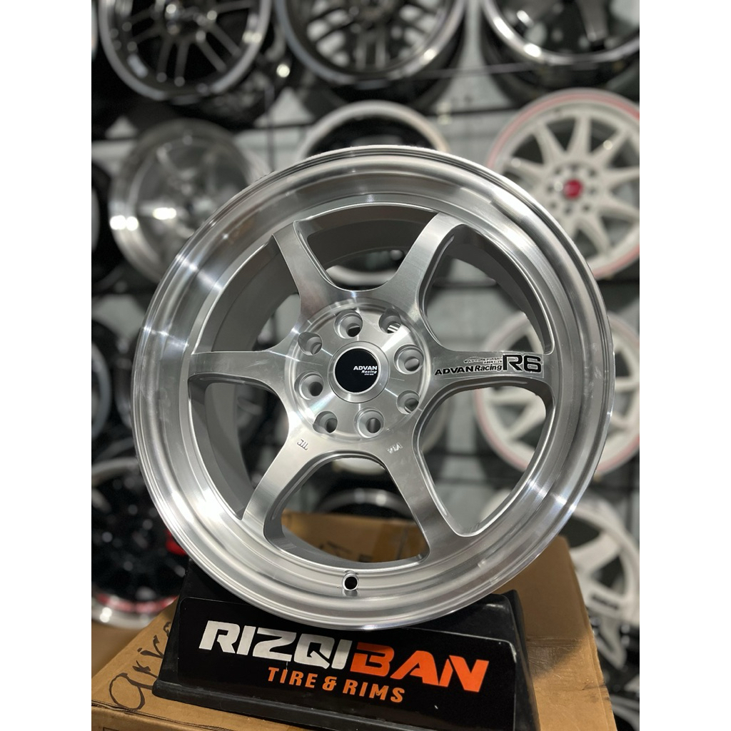Jual velg advan R6 r16 full polish lebar 7 et42 kondisi baru | Shopee ...