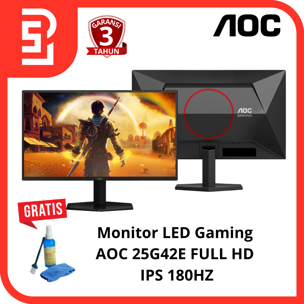 Jual Monitor Gaming AOC 25G42E 24.5" FHD IPS 180Hz | Shopee Indonesia