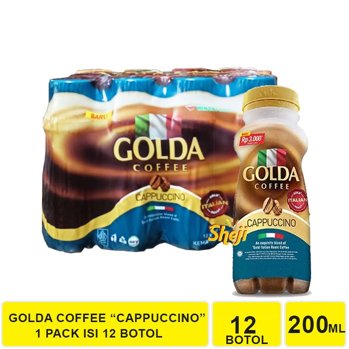 Jual 1 PACK ISI 12 BOTOL GOLDA COFFEE 200ML | Shopee Indonesia