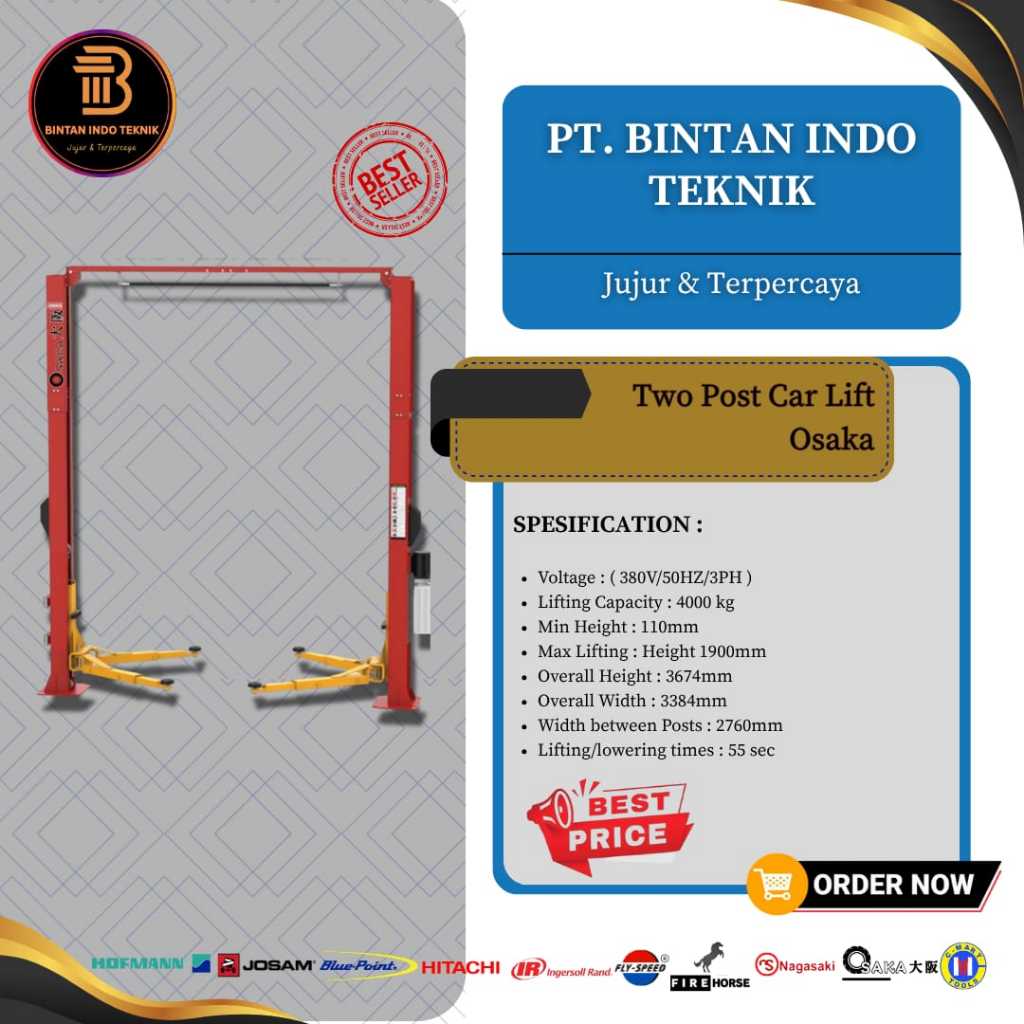 Jual Two Post Car lift / 2 post lift / hidrolik mobil / lift mobil ...
