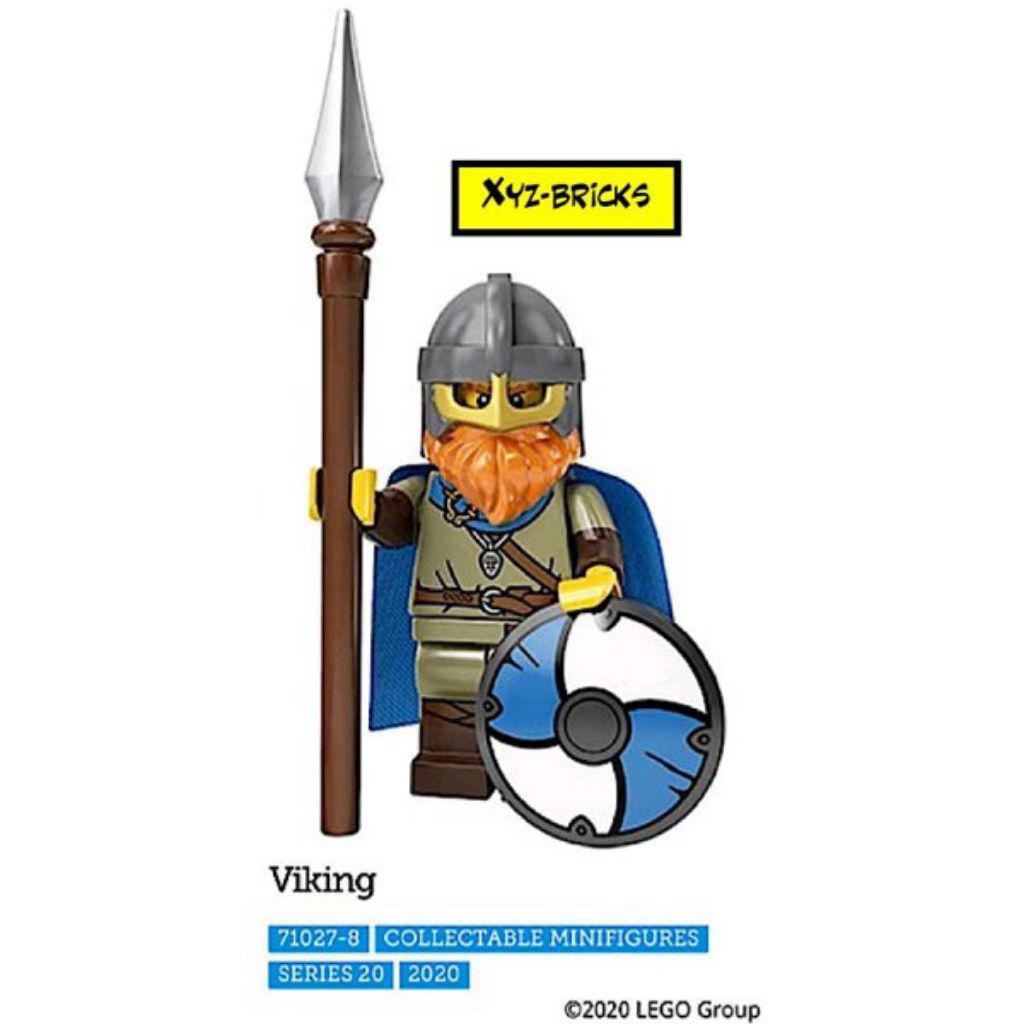 Jual LEGO 71027-8 - Series 20 Viking Minifigure | Shopee Indonesia