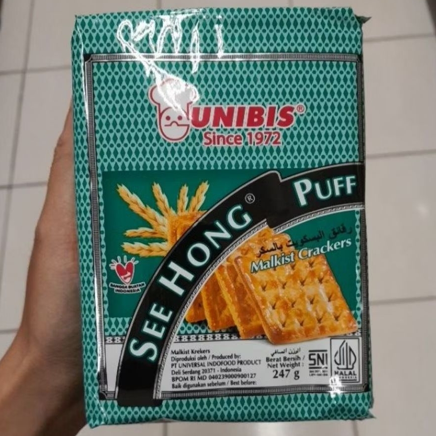 Jual Unibis SEE HONG PUFF Malkist Crackers biskuit MANIS gula 247gr ...