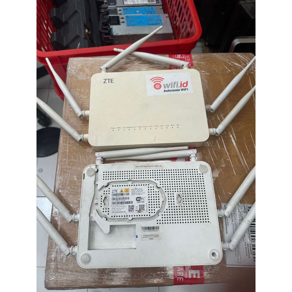Jual Router ZTE Premium F670 Antena 6 + Adaptor | Shopee Indonesia