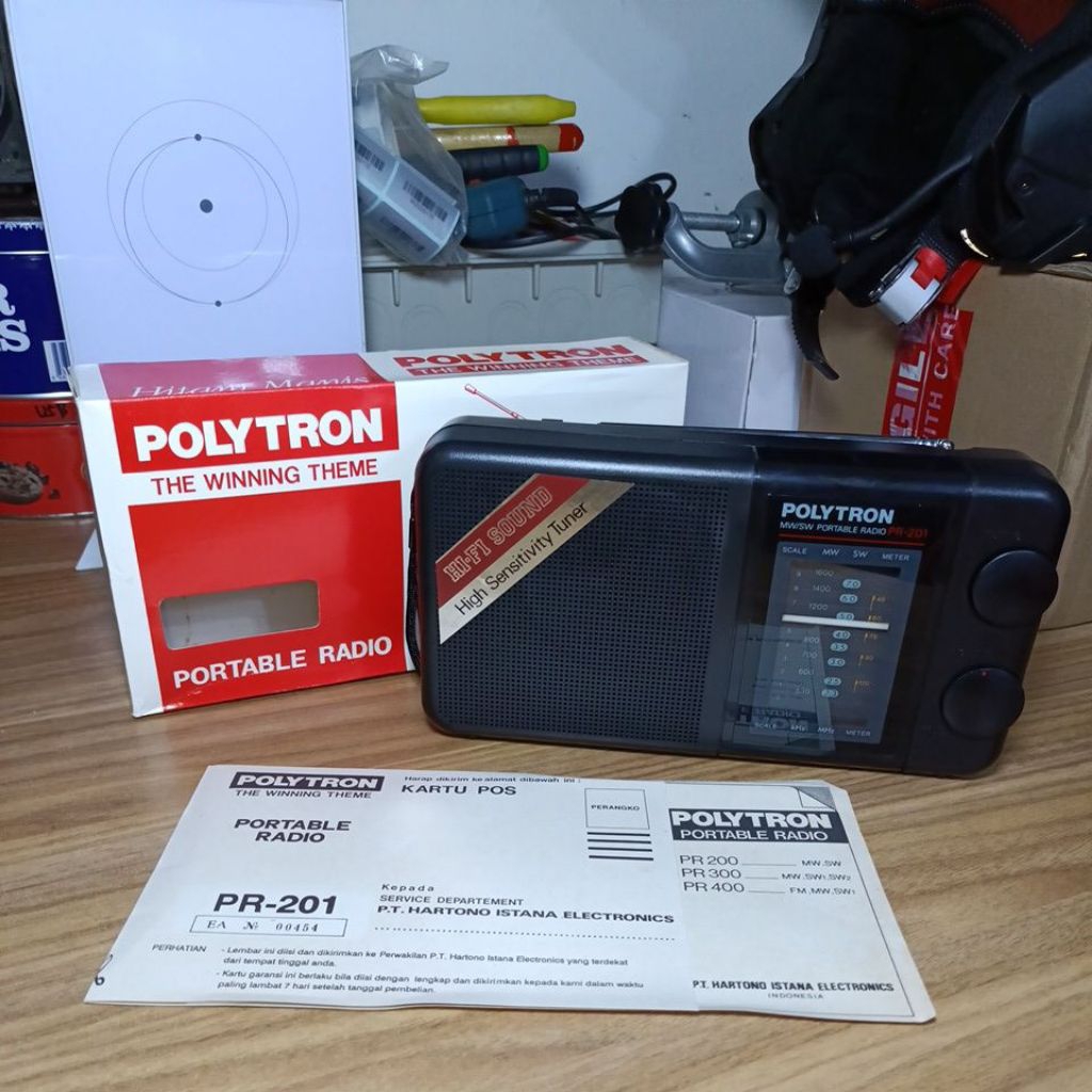 Jual Radio Jadul Retro Vintage Polytron PR 201 New Old Stock | Shopee ...
