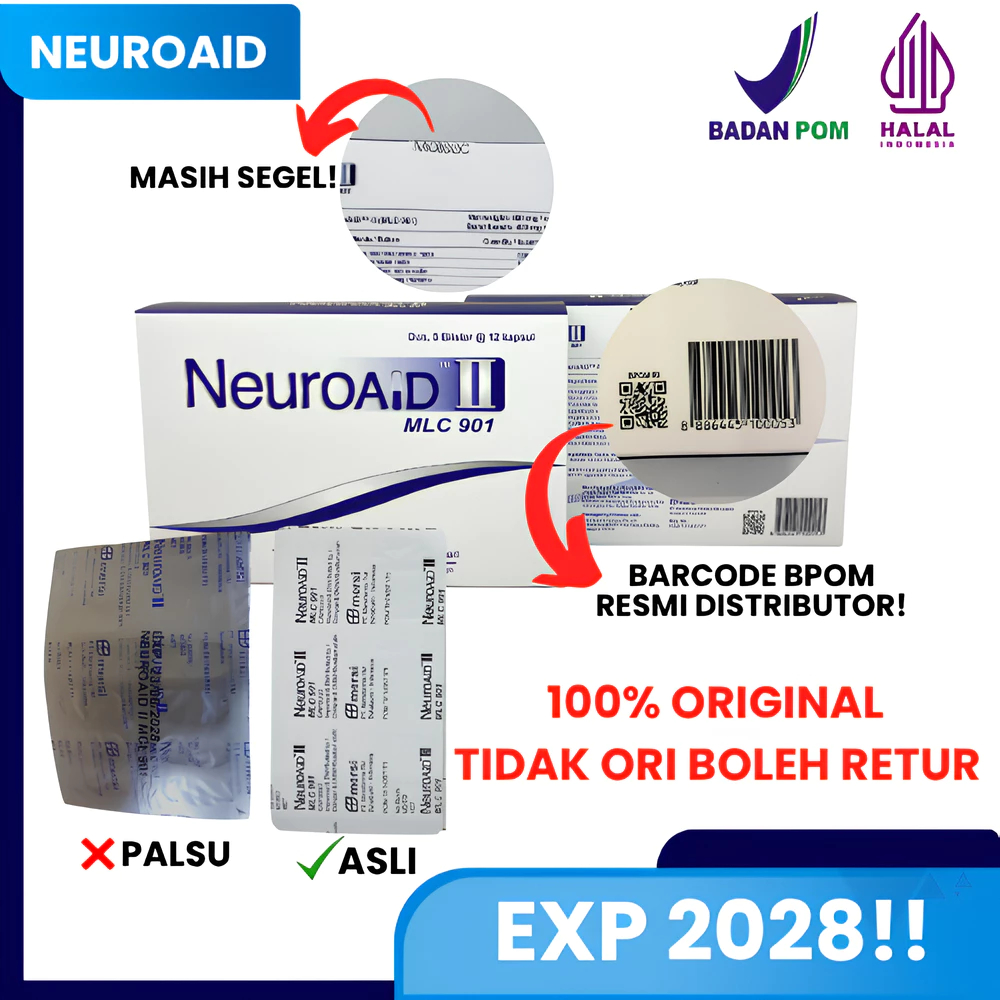 Jual Neuroaid II Mlc 901 Original Obat Stroke Ampuh, Obat Tekanan Darah ...