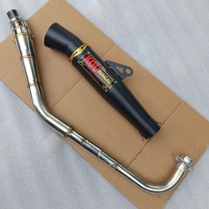 Jual koumahachai Pipe canister conical open specs exhaust pipe for Wave ...