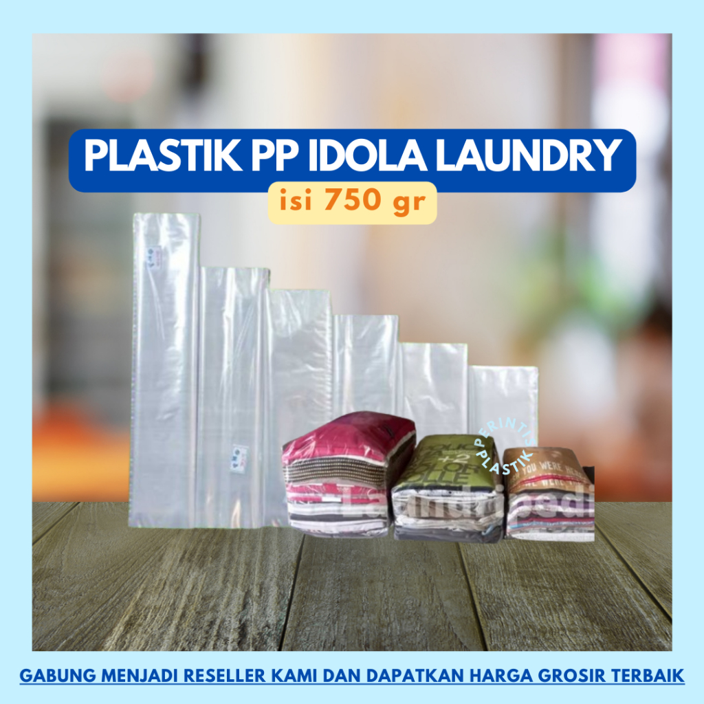 Jual Plastik PP Idola Laundry/Plastik PP Jadi isi 750grm | Shopee Indonesia