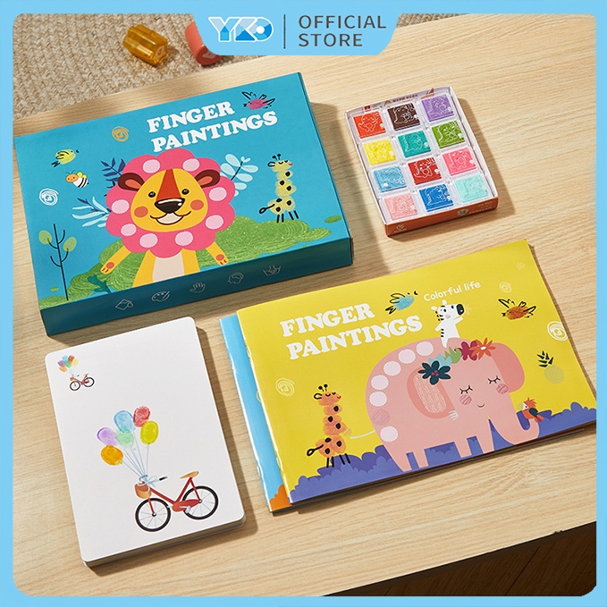 Jual YKO Finger Painting Colors with Template Mainan Edukasi Anak ...