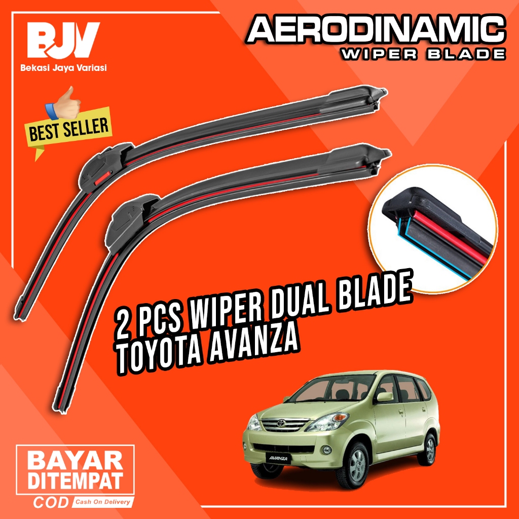 Jual AERODINAMIC Wiper Mobil Dual Blade - Toyota Avanza 2003 - 2011 ...