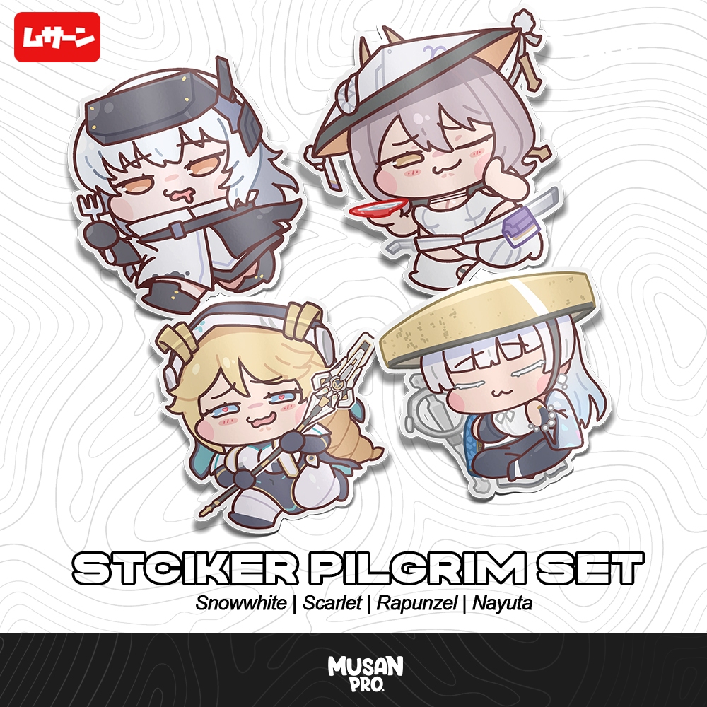 Jual Sticker Set NIKKE - Snow white - Scralet - Rapunsel - Nayuta ...