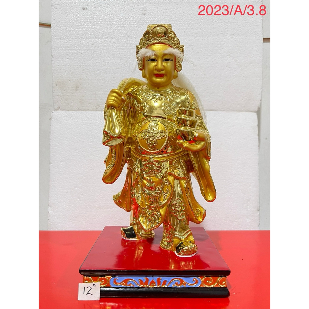 Jual patung Jin Qian Bo - Kim Ci Pek 12in bahan kayu | Shopee Indonesia