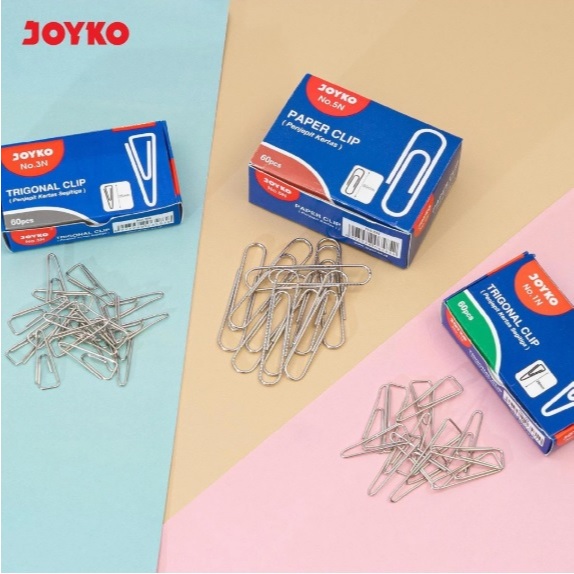 Jual PAPER CLIP JOYKO NO.3N HARGA 1 PACK ISI 10 BOX KECIL | Shopee ...