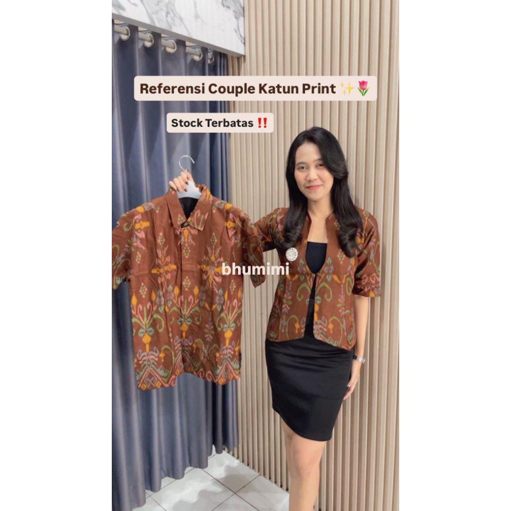Jual Couple Endek Katun Print/Couple Endek/Endek Bali | Shopee Indonesia