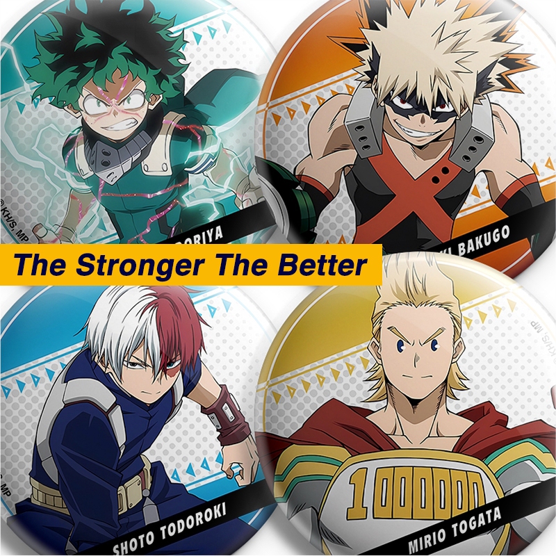 Jual My Hero Academia Pin The Stronger The Better | Shopee Indonesia