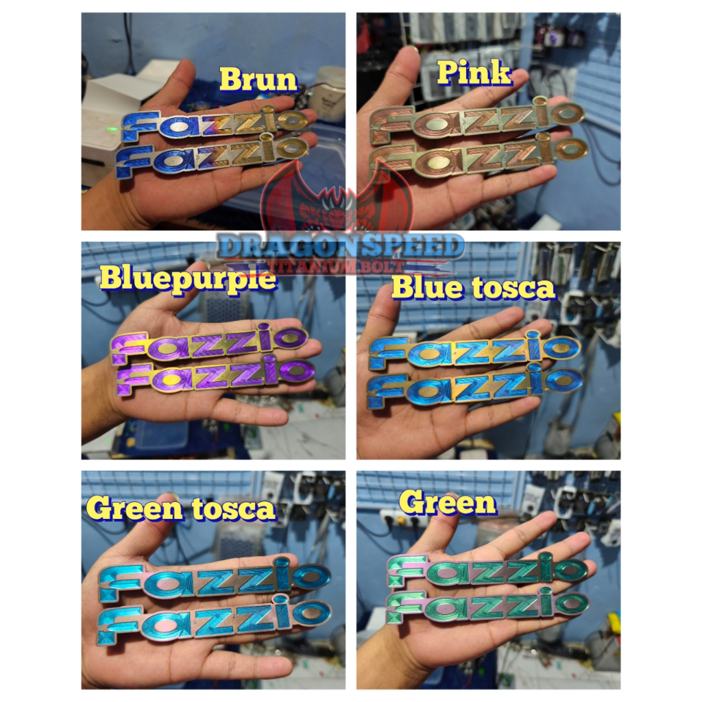 Jual Logo emblem titanium yamaha fazzio original vietnam ( sepasang ...