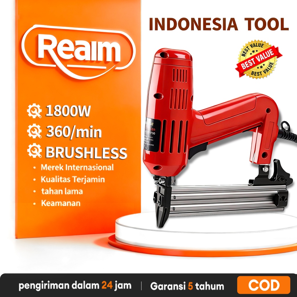 Jual Reaim Mesin Paku Tembak F30 Pistol Paku Brushless/Pistol ...