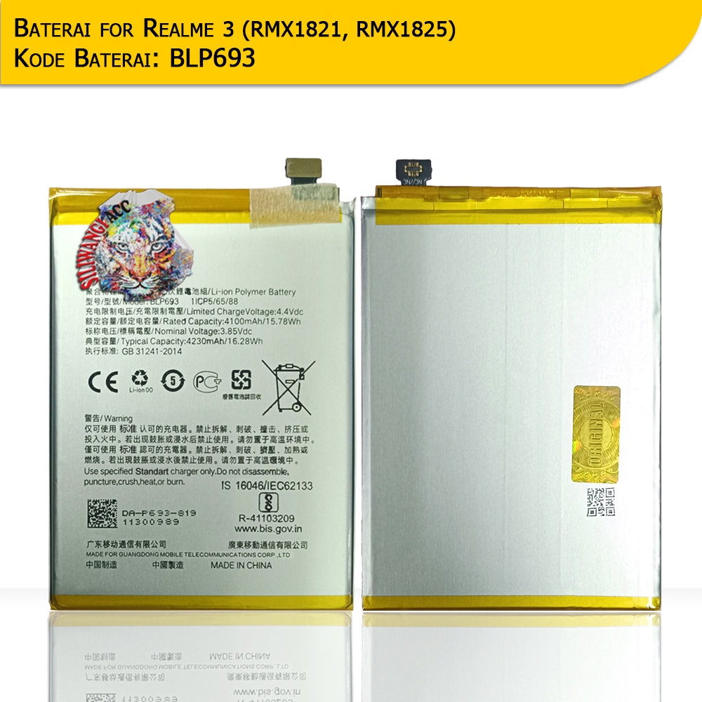 Jual Baterai Batre Realme 3 Original RMX1821 RMX1825 BLP693 | Shopee ...