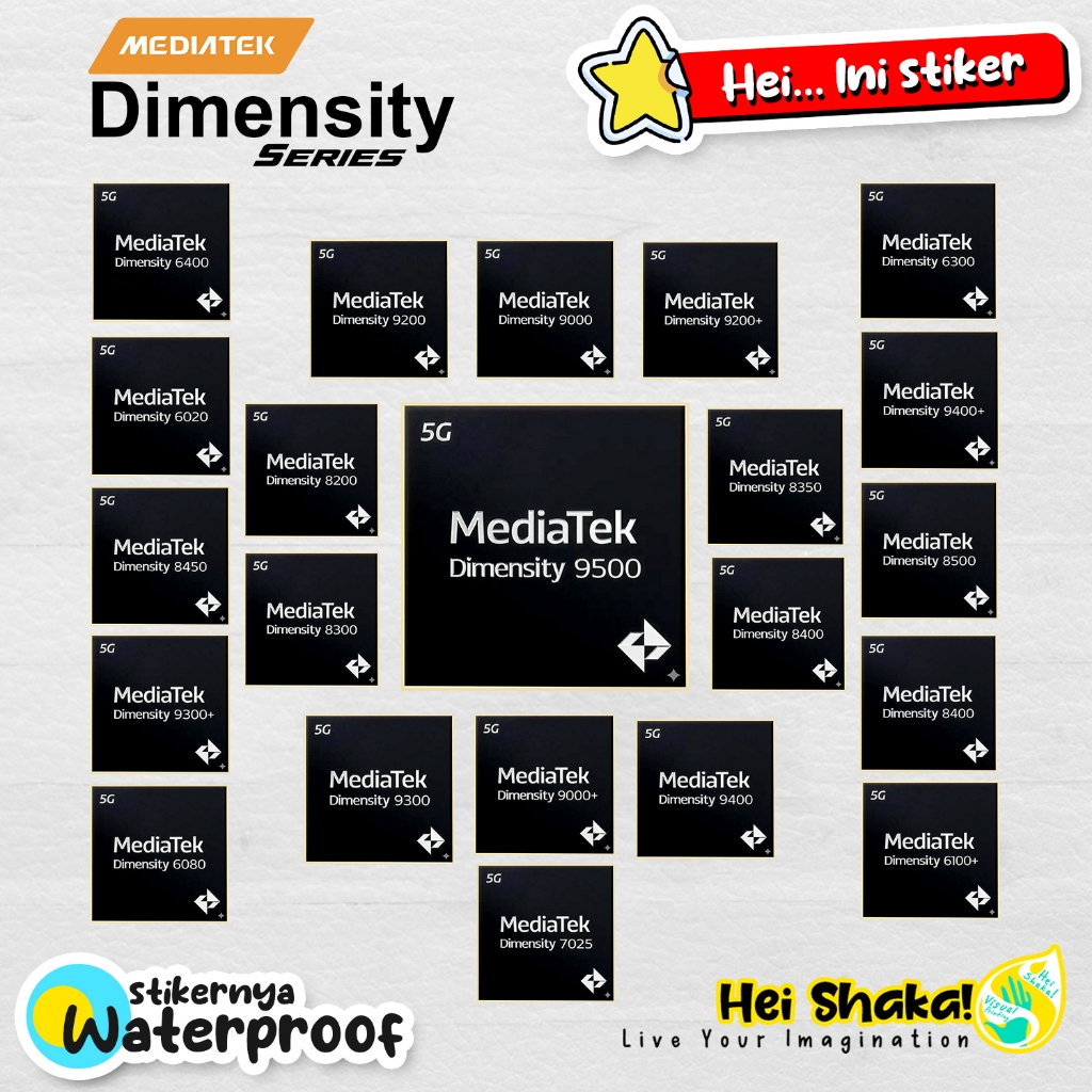 Jual Stiker SOC Mediatek Dimensity 6000 7000 8000 Series Sticker ...
