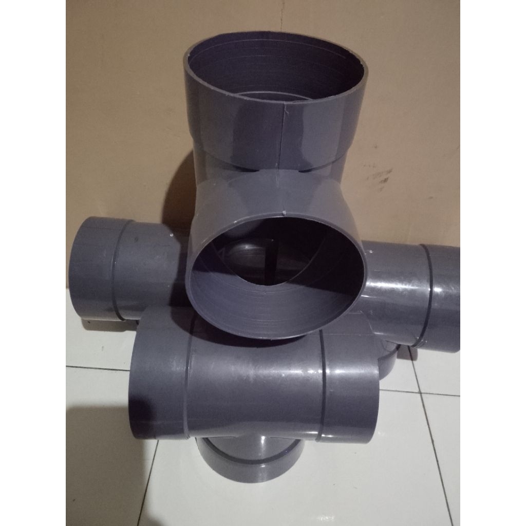 Jual Tee 4 inchi Te 4 dim (type A2) standard PVC sambungan pipa fitting ...