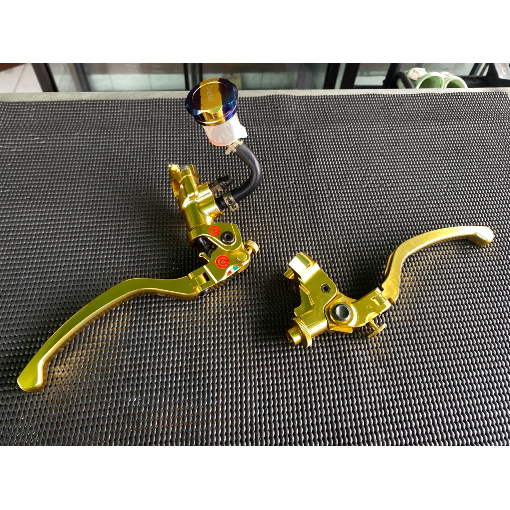 Jual MASTER REM BREMBO CNC GOLD DAN HANDLE KIRI KOPLING UNIVERSAL ...